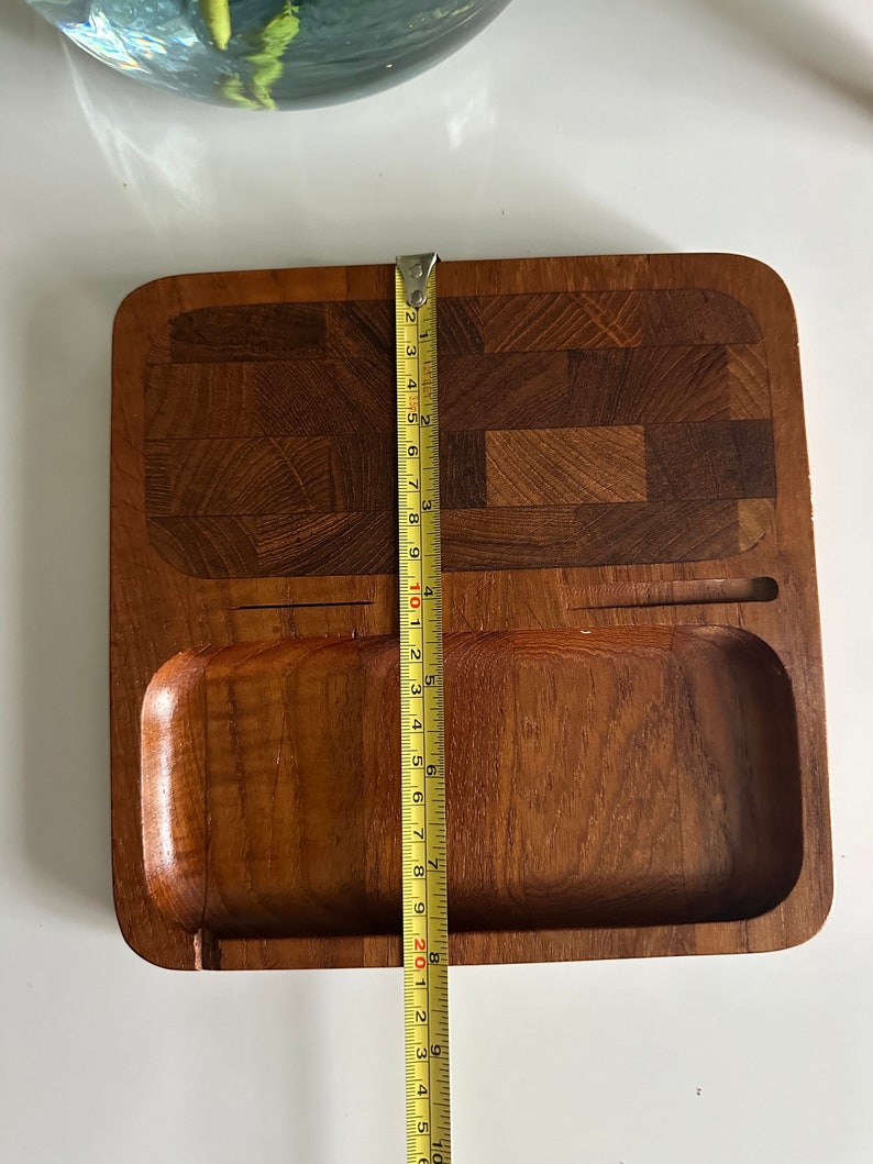 Kalmar Teak Wood Rectangle Cheese Cutting Board Serving Tray NO KNIFE ...