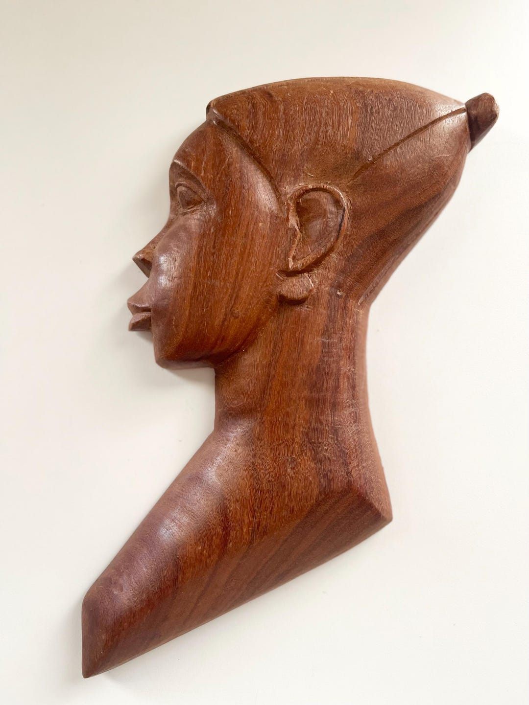 Angola Luanda Hand Carved Wood Profile Bust - Etsy