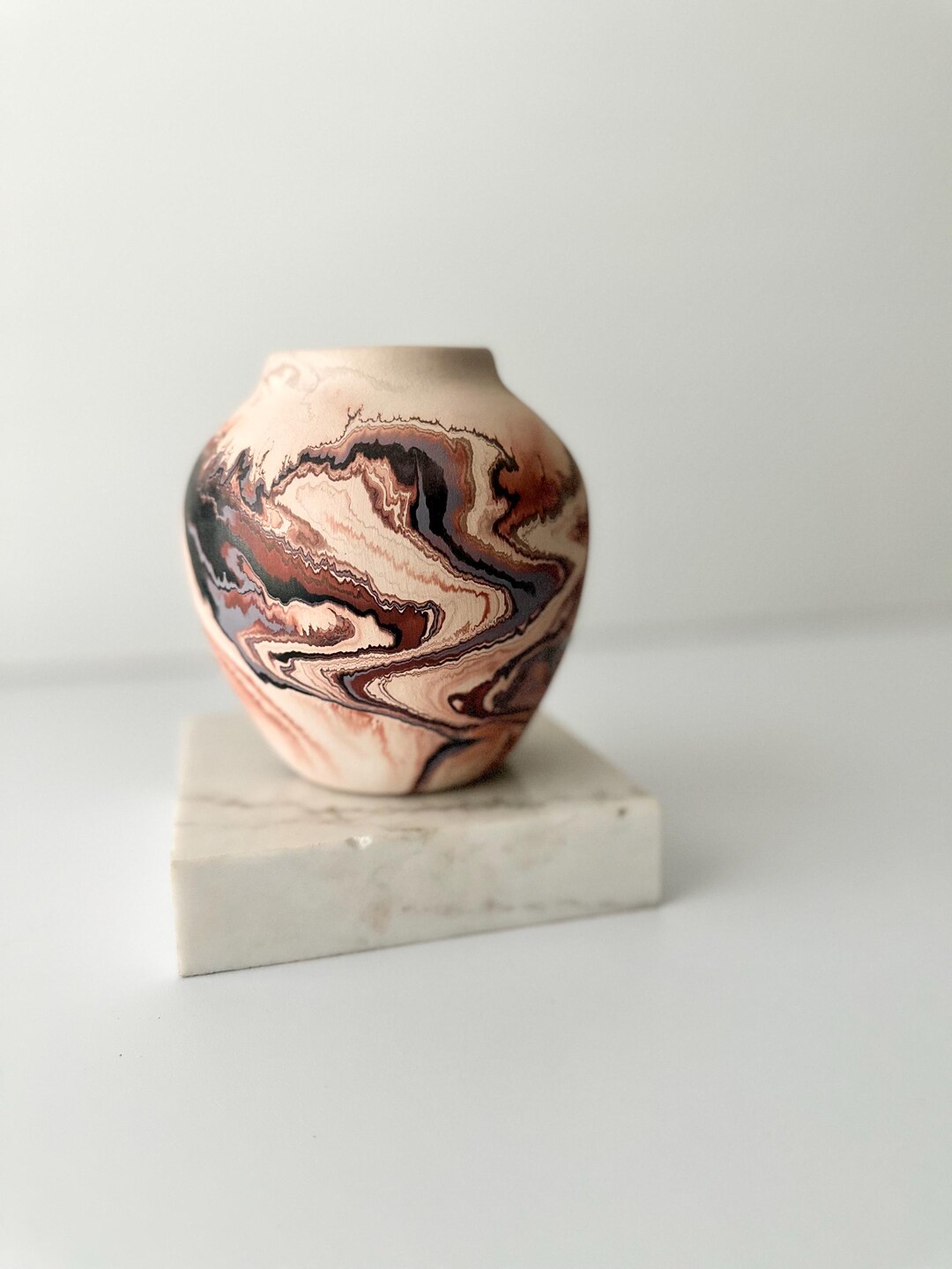 Nemadji Pottery Vase - Etsy