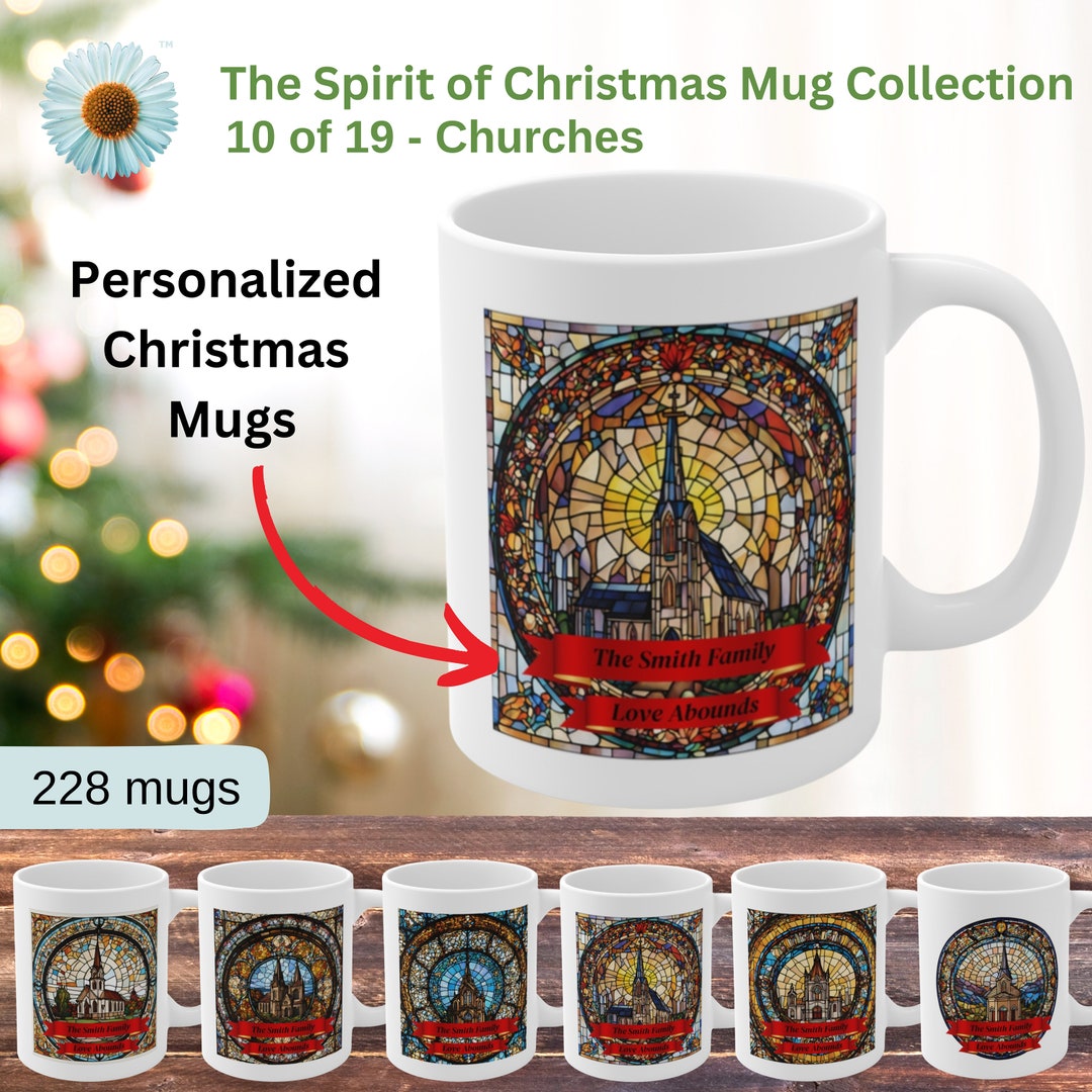 10. Churches, 4 of 12, Personalized Christmas Ceramic Mug, 11 Oz ...
