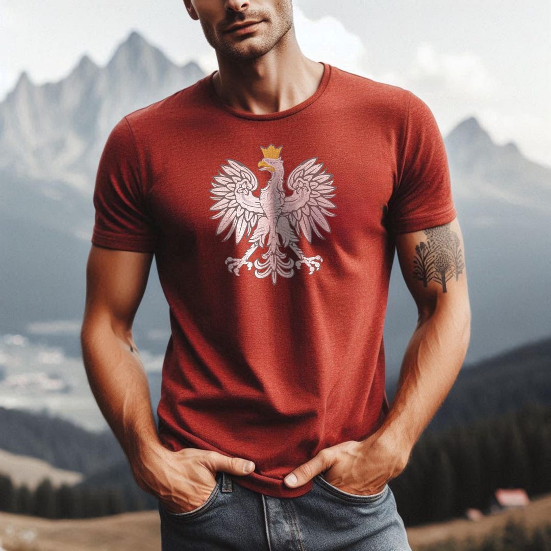 Polish Eagle T-shirt, Patriotic Polish Shirt, Polska Orzeł Design ...