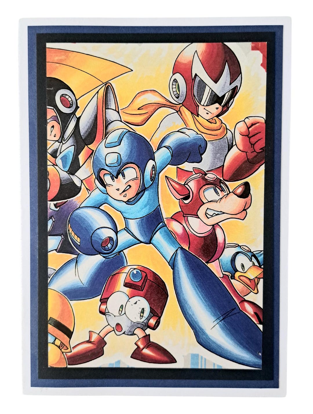 Mega Man Video Game Greeting Card - Etsy