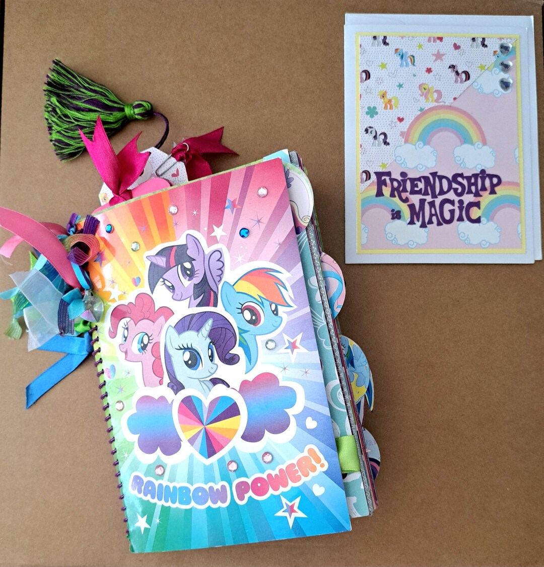 Handmade My Little Pony Junk Journal and Greeting Card Set - Etsy
