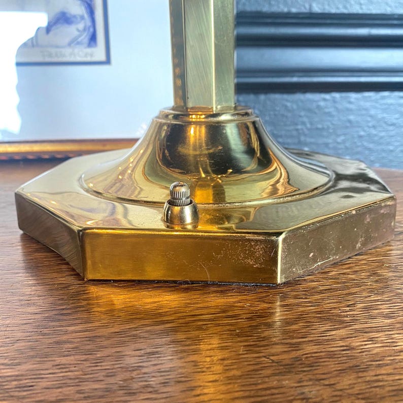 Vintage Brass Dynasty Classics Desk Lamp, Dark Academia, Banker's Desk ...