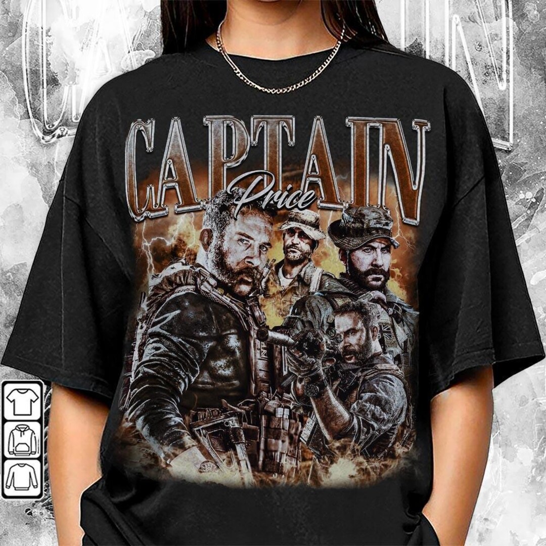 Captain Price COD 90s Shirt, Bootleg Modern Warfare 1 2 3 Game Vintage ...