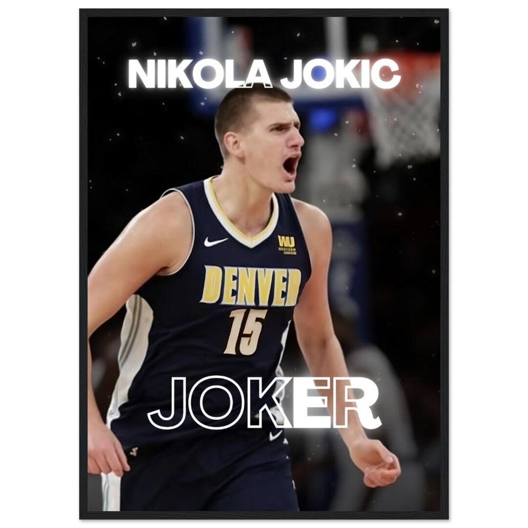 Nikola Jokic Joker Basketball Wall Poster With Frame - Etsy