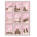 Printable Christmas Tags, DIGITAL DOWNLOAD, 9 Pink and Brown Christmas ...
