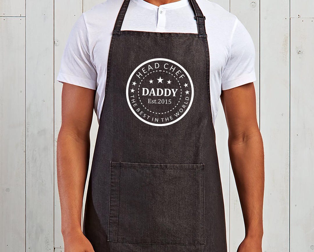Personalised World's Best Dad BBQ Aprons, Custom Father's Day Gifts ...