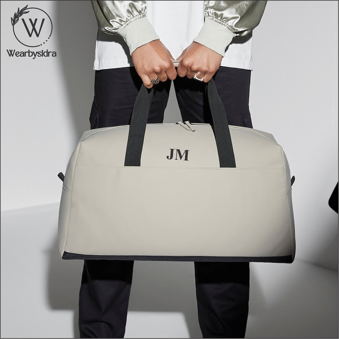 Custom Monogrammed Weekend Bags, Personalised Initials Monogrammed ...