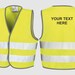Custom Kids Reflective Hi-vis Vests, Personalised Text or Name High ...