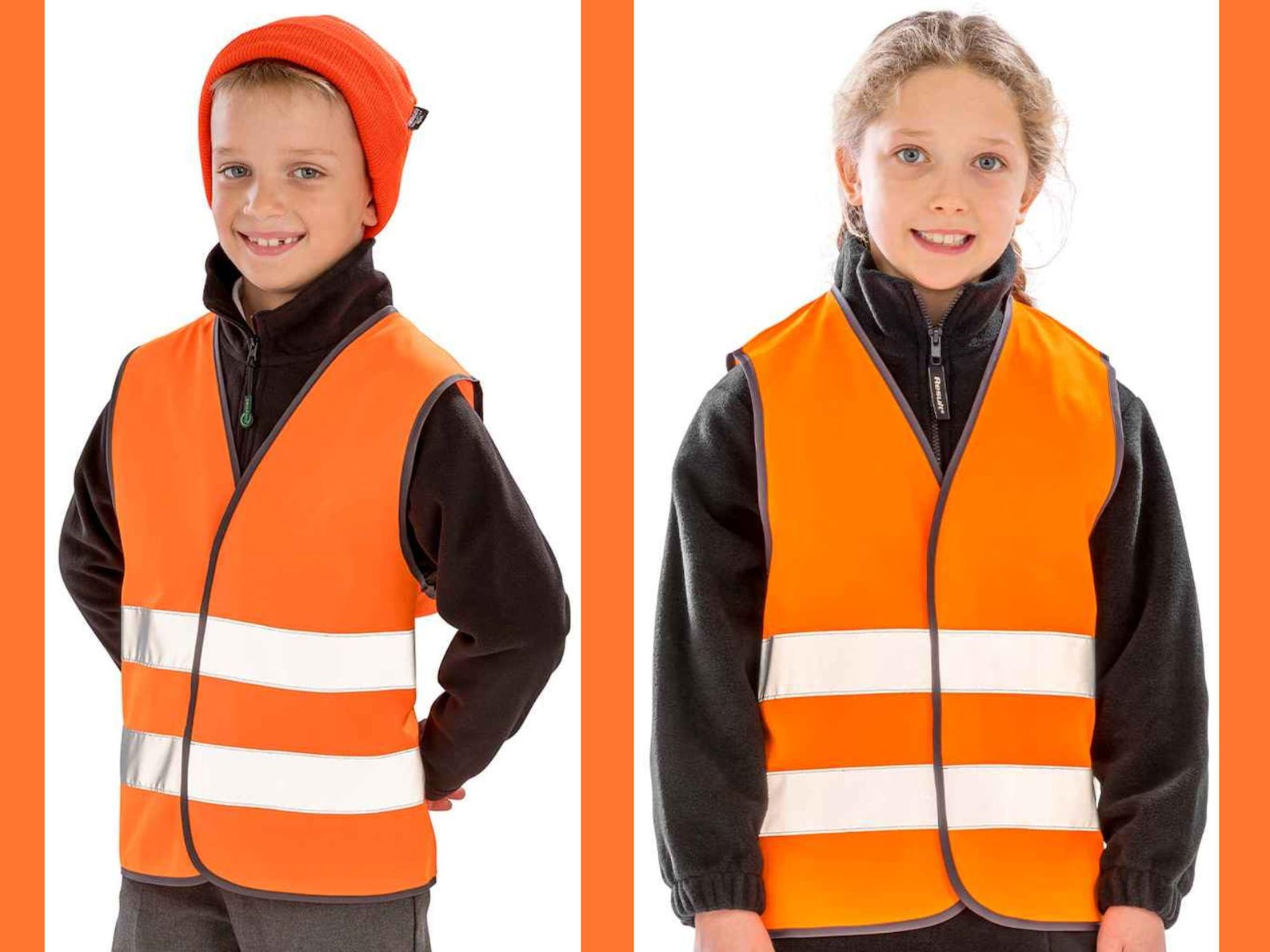 Custom Kids Reflective Hi-vis Vests, Personalised Text or Name High ...