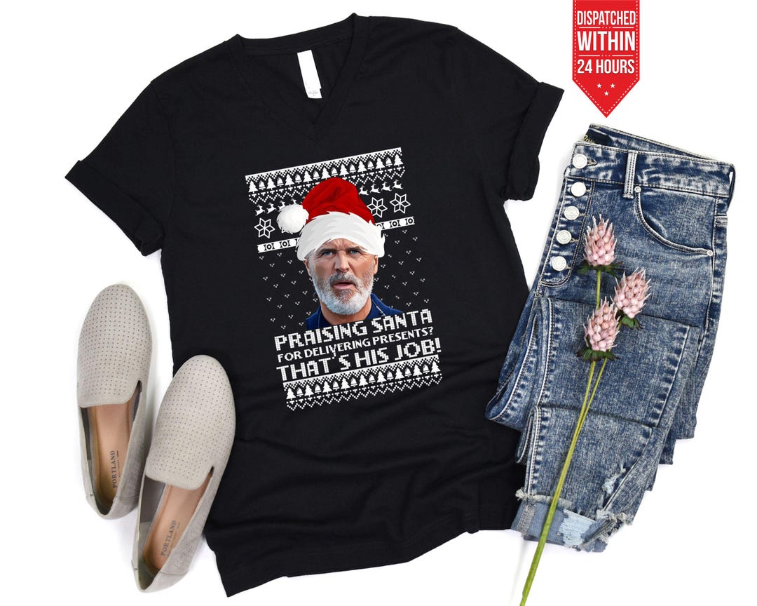 Roy Keane Ugly Sweater, Roy Keane Praising Santa for Doing His Job ...