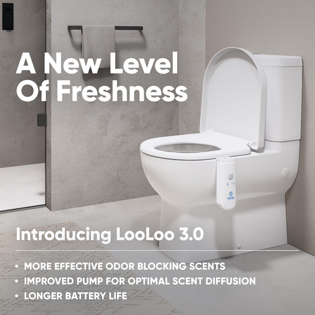 Looloo 3.0 Touch Free Toilet Freshener, Automatic Touchless Toilet Air ...