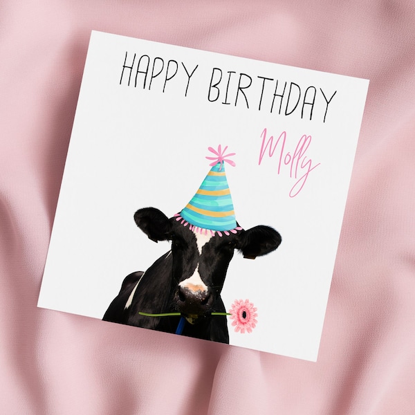 Cow Card - Etsy