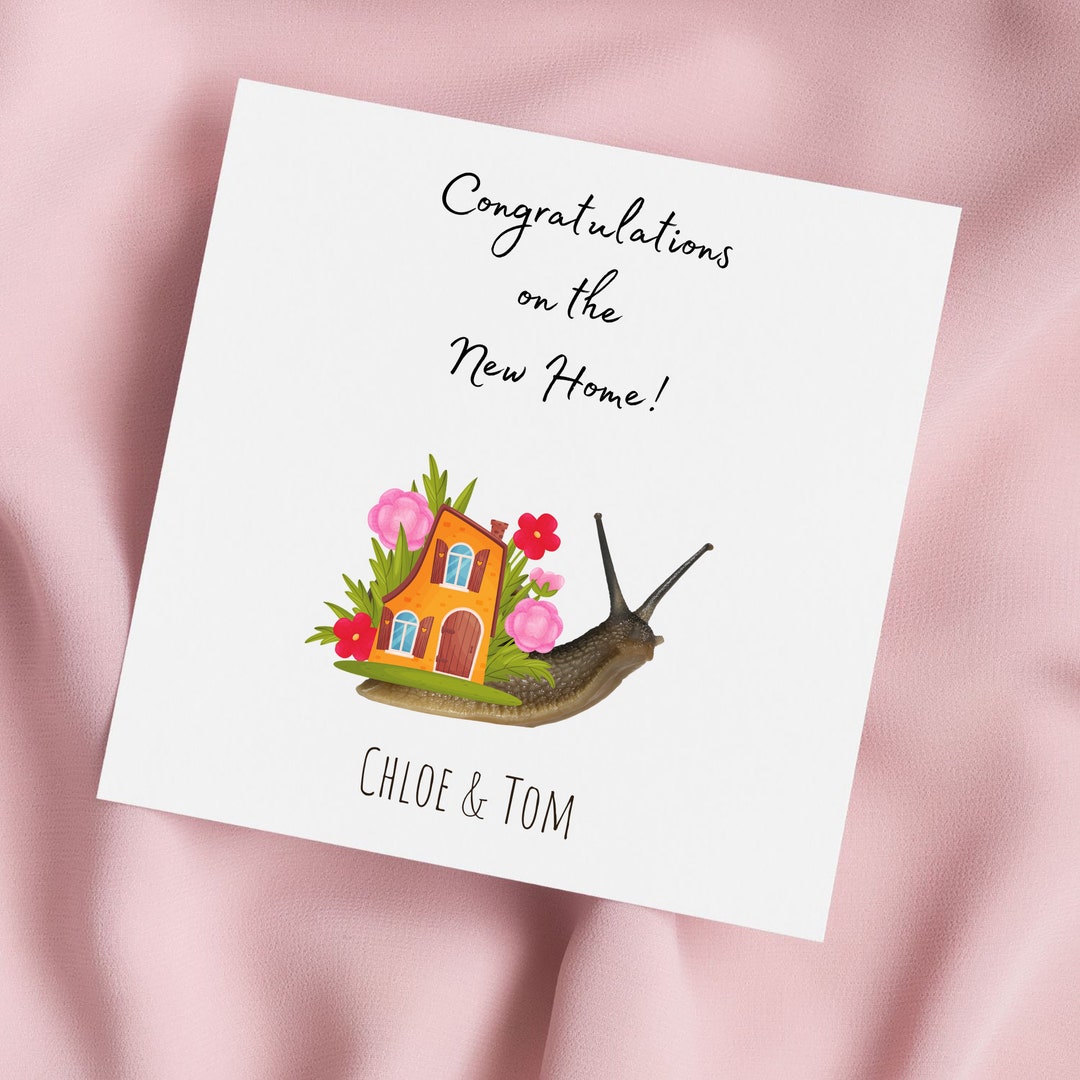New Home Card, New House Card, Moving Home Card, Congratulations Card ...