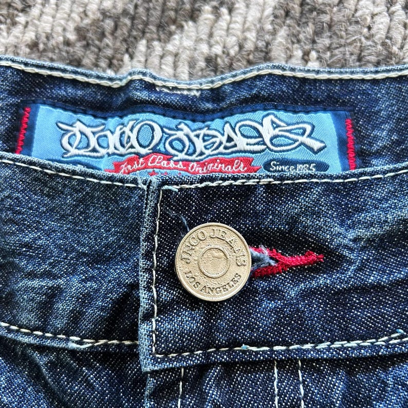 Vintage Jnco Jeans Jorts Skater Steel Crown Embedded Size W30/W38/W40/W42/W44 Check the Size ...