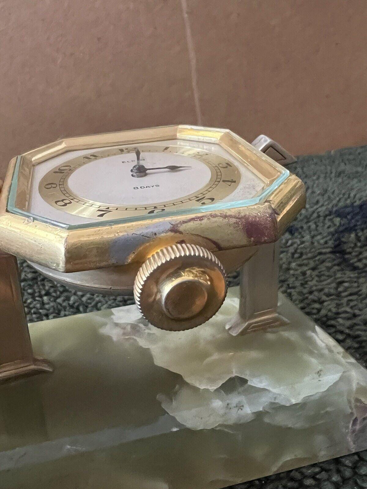 Vintage Elgin Desktop Clock - Etsy