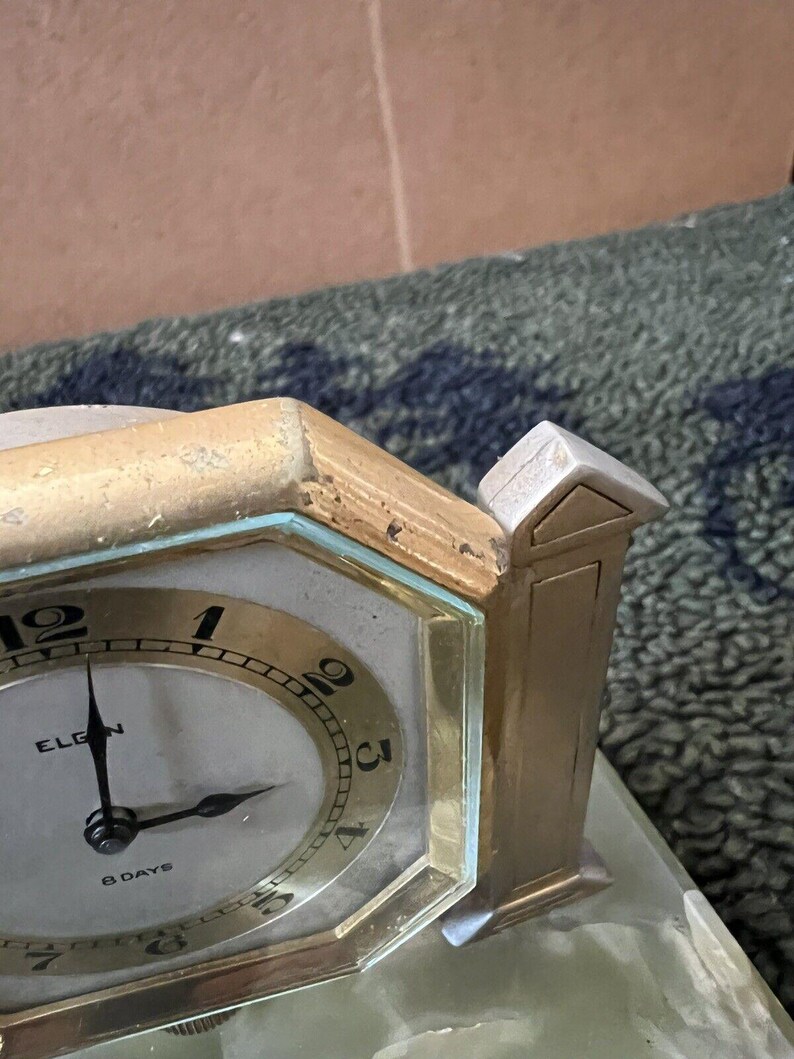Vintage Elgin Desktop Clock - Etsy