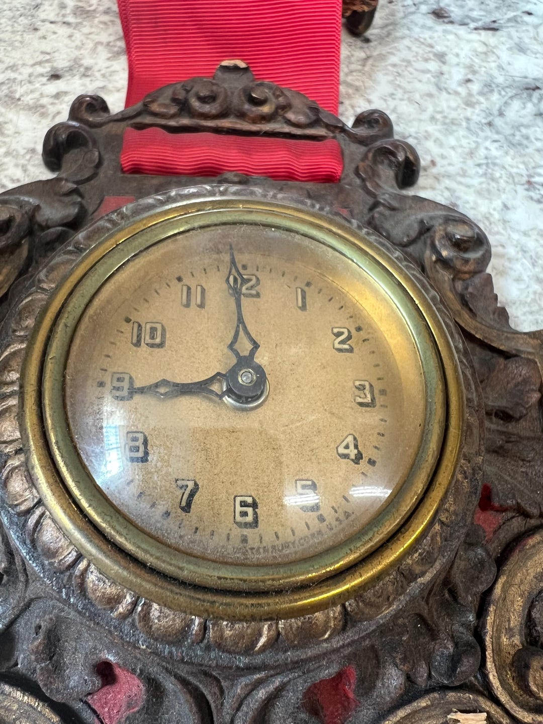 De Luxe Clock Mfg. Co. Louis XVI Fob Clock - Etsy