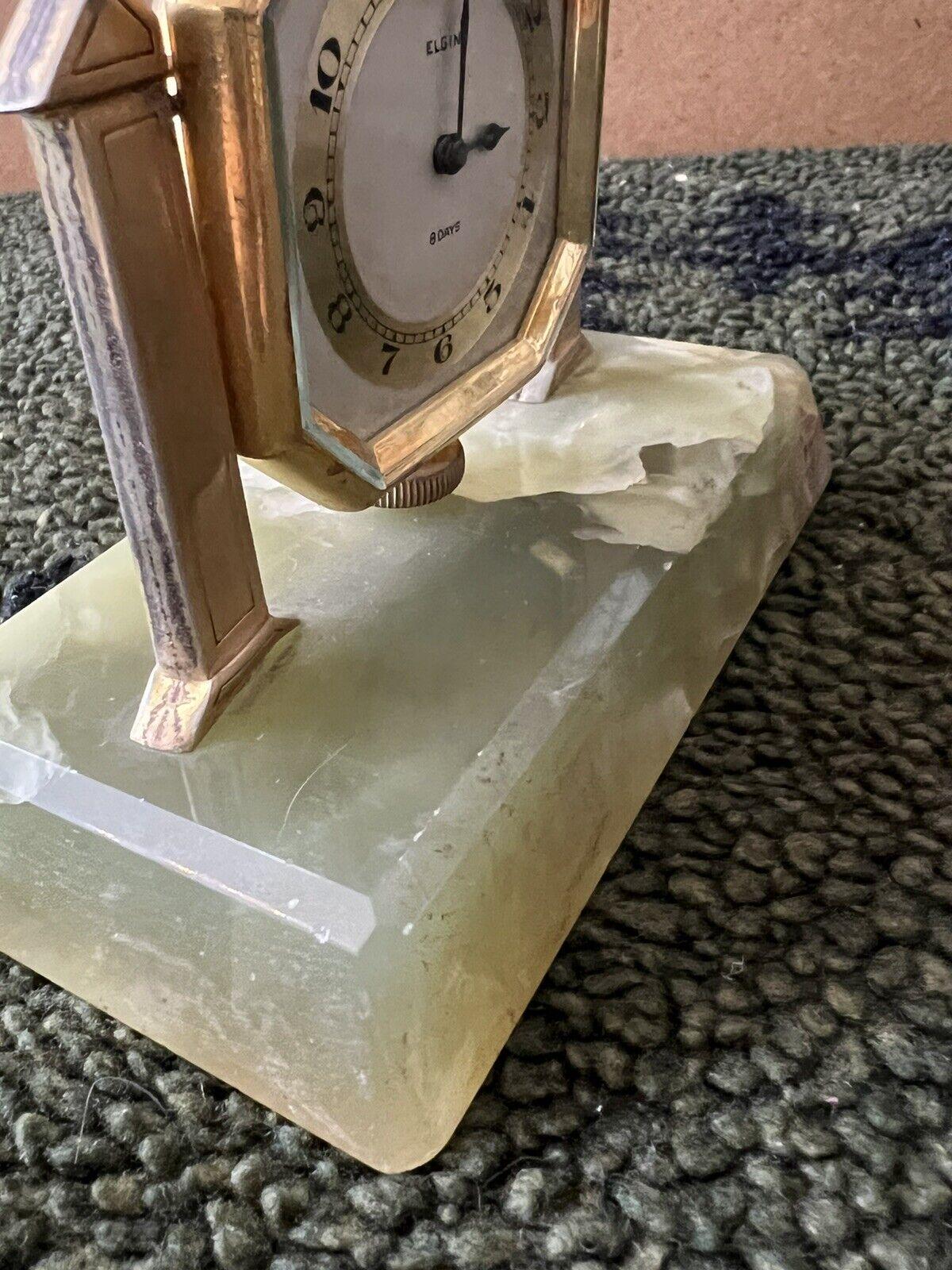 Vintage Elgin Desktop Clock - Etsy