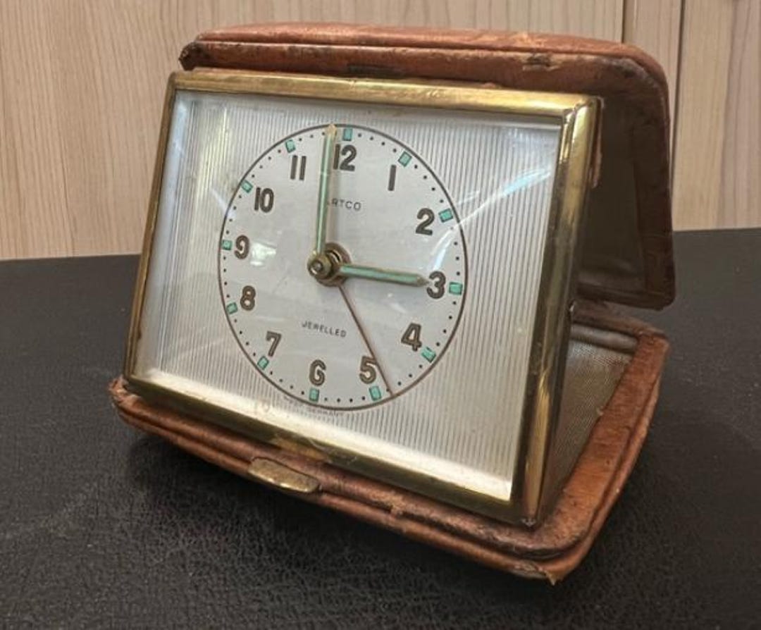 Vintage Artco Travel Clock - Etsy