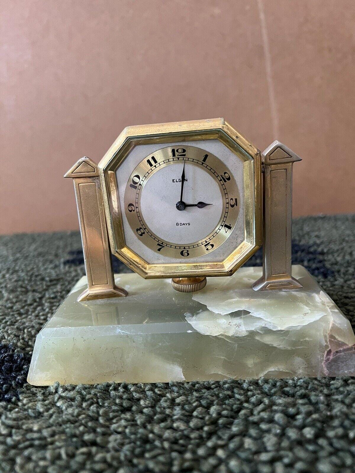 Vintage Elgin Desktop Clock - Etsy