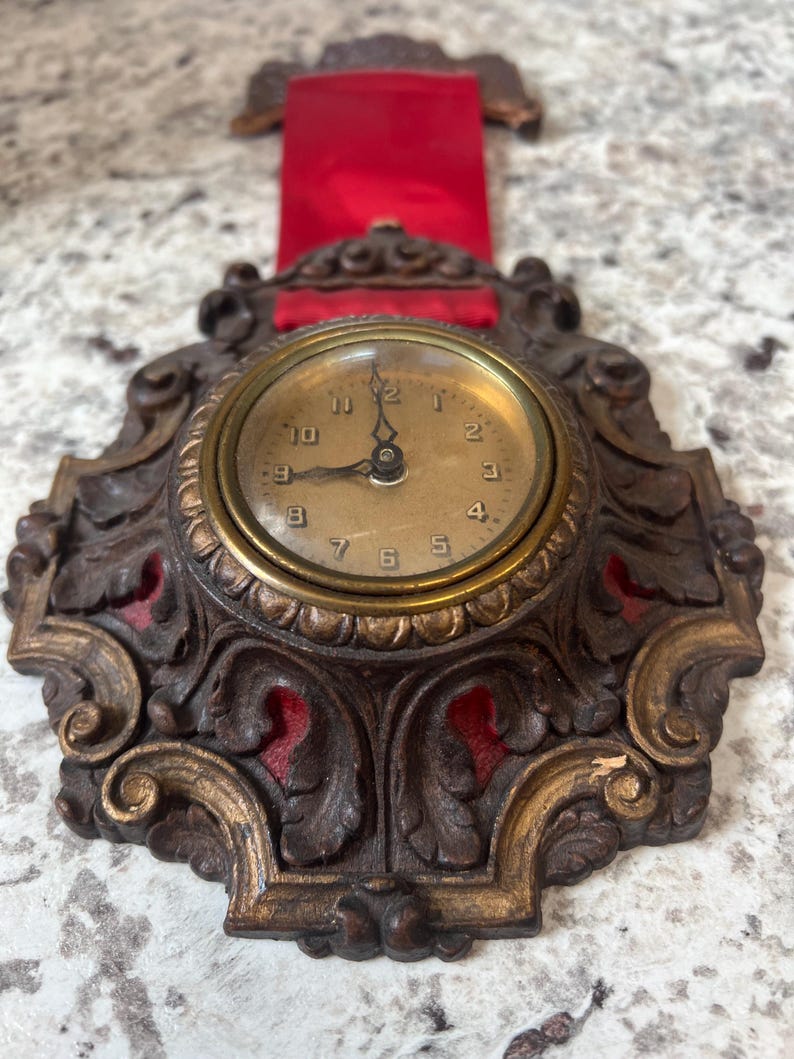 De Luxe Clock Mfg. Co. Louis XVI Fob Clock - Etsy