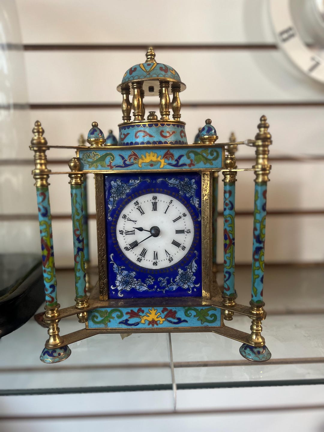 Cloisonné Enamel Clock; Quartz Movement - Etsy