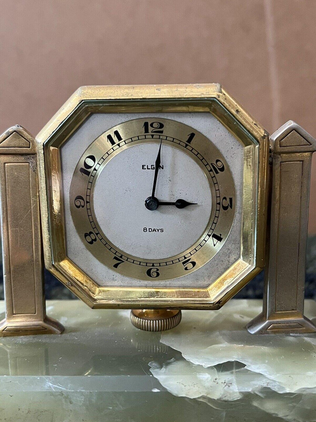 Vintage Elgin Desktop Clock - Etsy