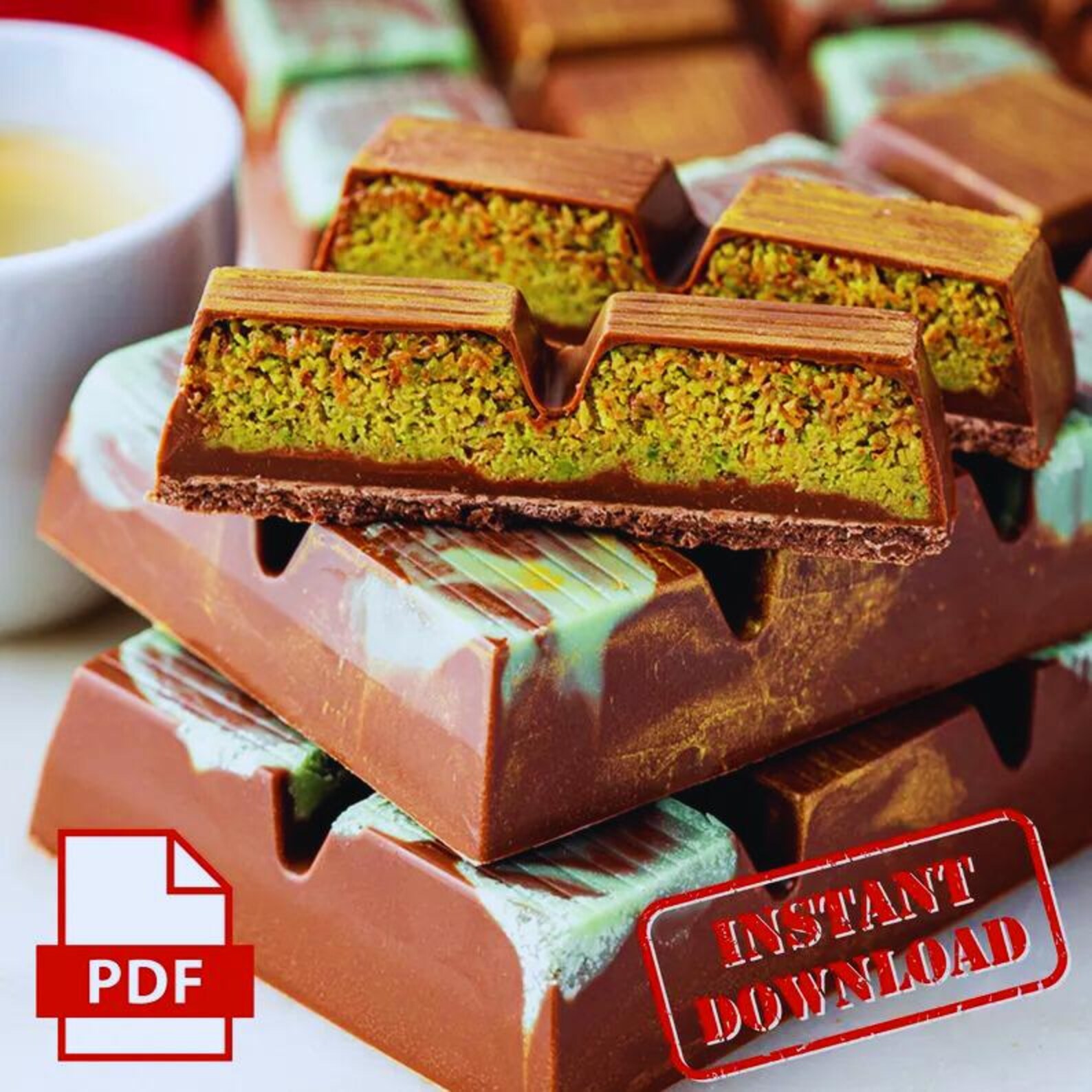 Dubai Chocolate With Kadaif Recipe (PDF Pattern) - Etsy