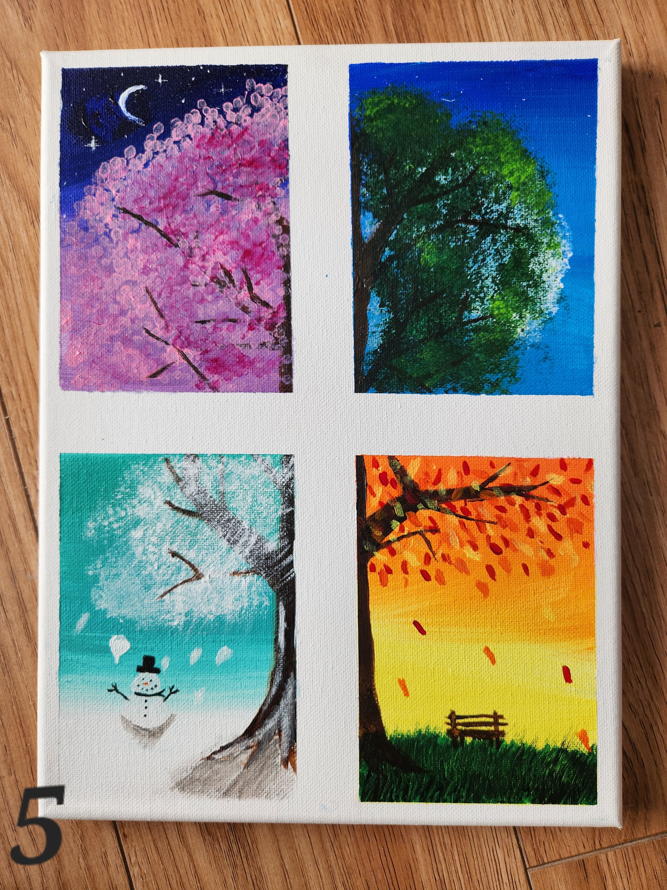 9x12 Acrylic Paintings on Canvas - Etsy