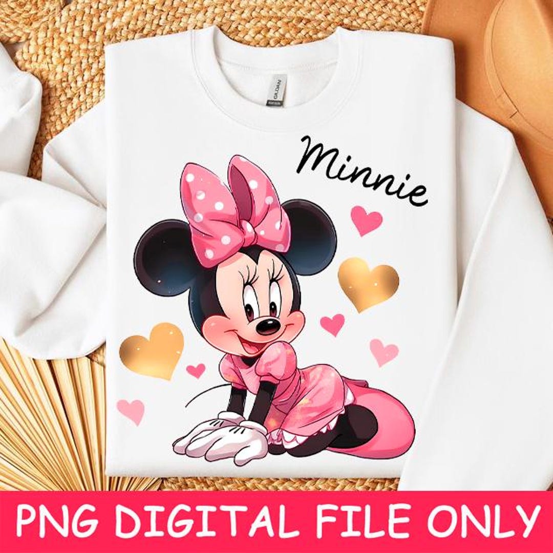 Cute Minnie Mouse PNG Design, Minnie Coquette Bow PNG, Pink Minnie Bow ...