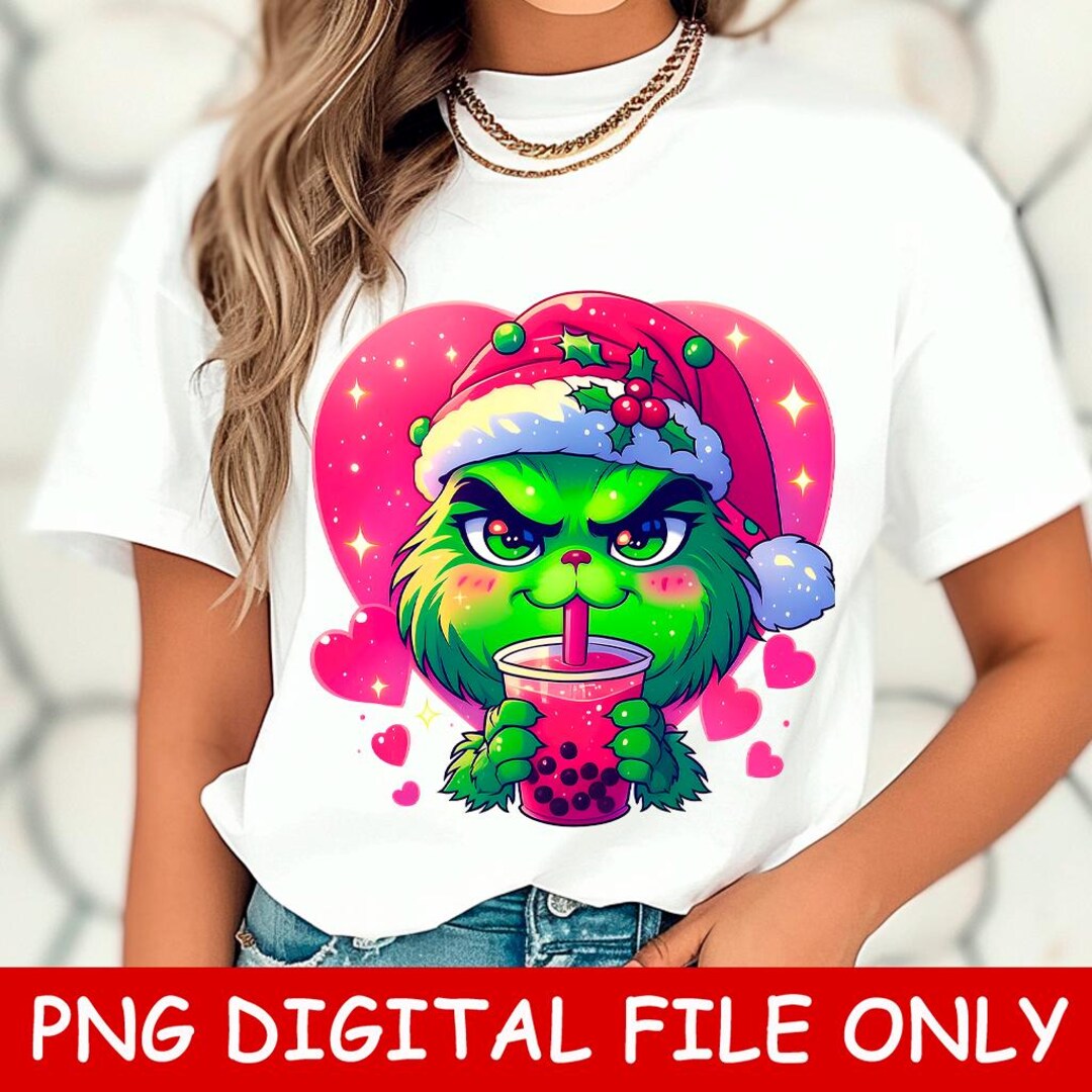 Christmas Grinch PNG, Neon Grinch PNG Design, Christmas Grinch ...