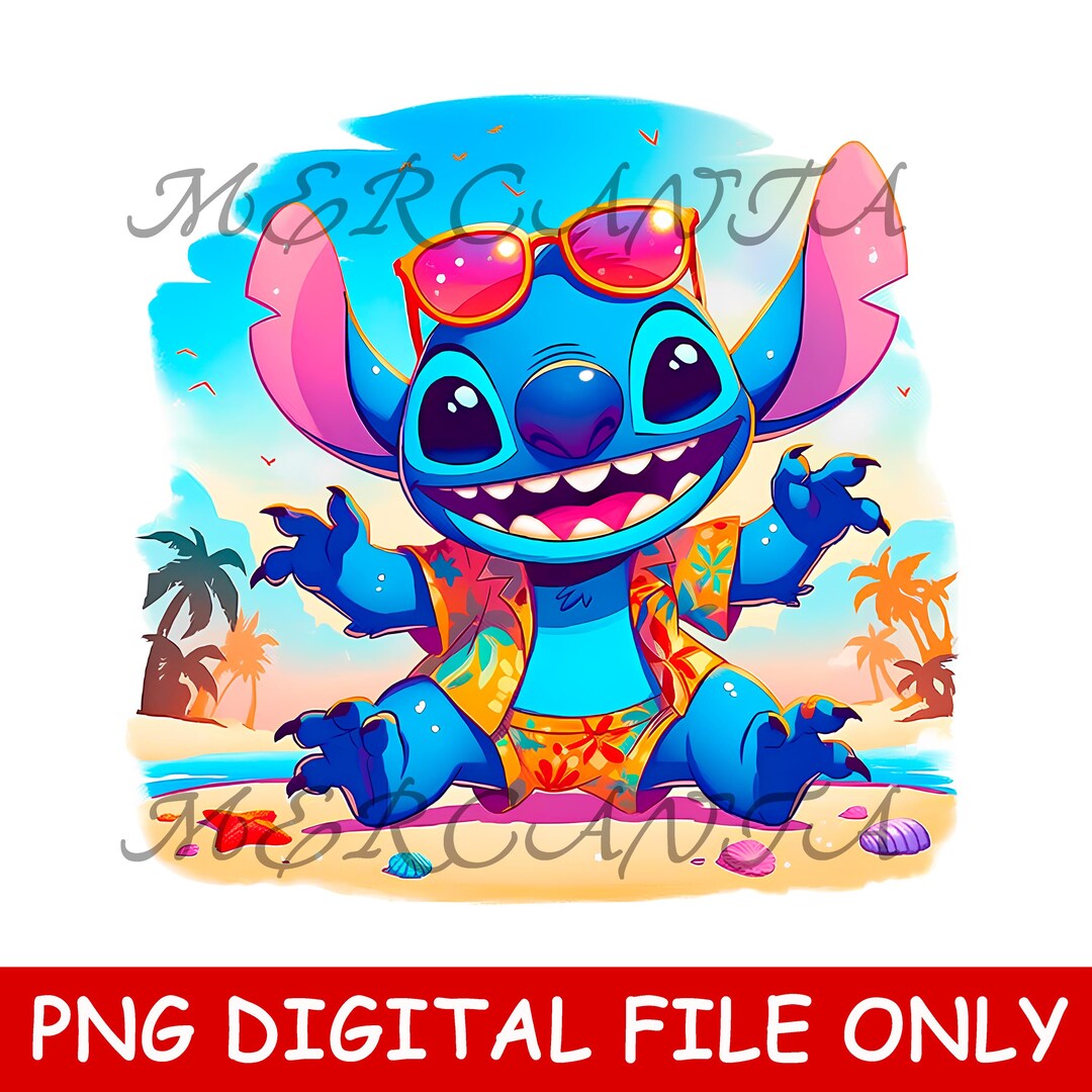 Aloha Stitch Clipart PNG for Sublimation Designs, PNG for Kids Shirts ...