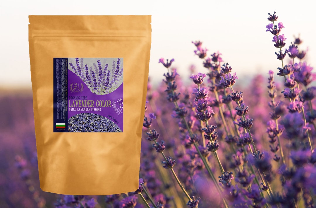 Organic Dried Lavender Flowers for Herbal Tea, Aromatic Baths - Bio ...