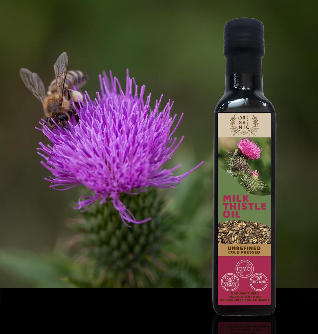 Organic Farms Milk Thistle Oil - Silybum Marianum, Bio Cold Pressed ...