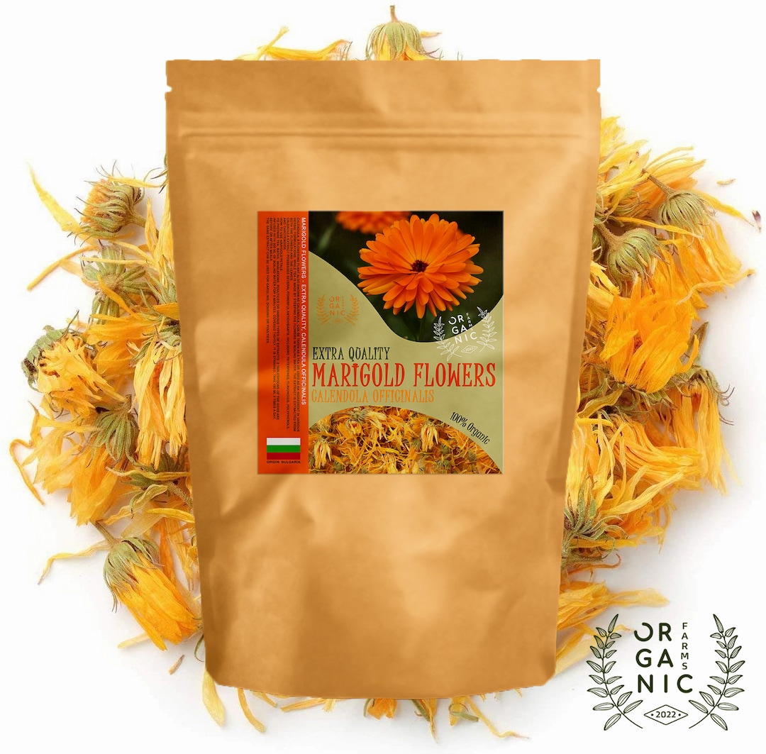 Organic Dried Marigold Flowers (calendula Officinalis) - Herbal Tea ...