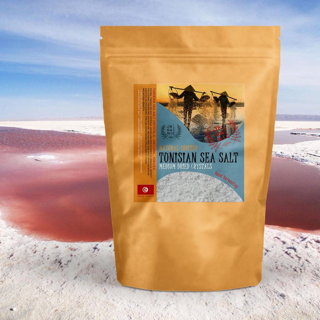 Natural Tunisian Sea Salt, Medium Crystals, Rich in Minerals, Perfect ...