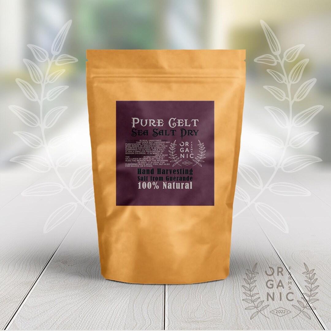 Pure Celtic Dry Salt No Modifications, Sea Handpicked in Guerande ...