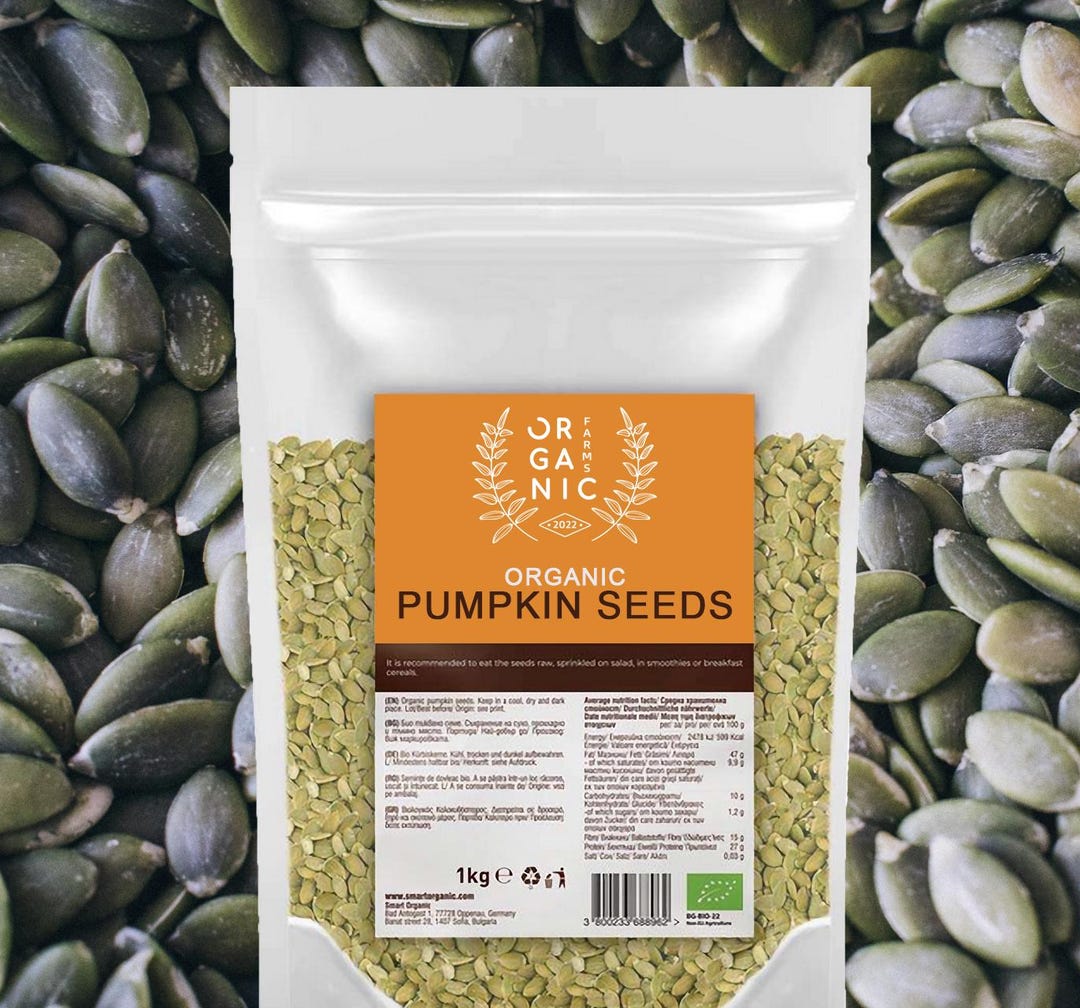 Organic Pumpkin Seeds - Cucurbita Peрo, Raw Nuts and Seeds, Gluten Free ...
