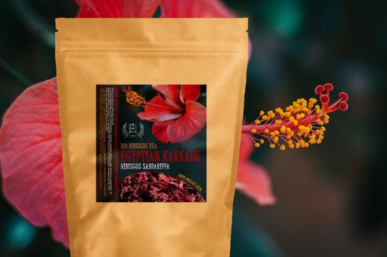 Premium Egyptian Karkade Whole Flowers Bio Hibiscus Tea, Hibiscus ...