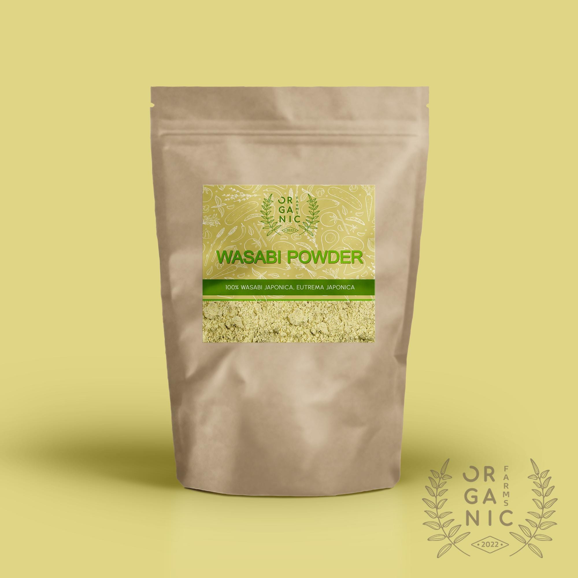 Wasabi Powder - 100% Wasabi Japonica, Eutrema Japonica, Dried and ...