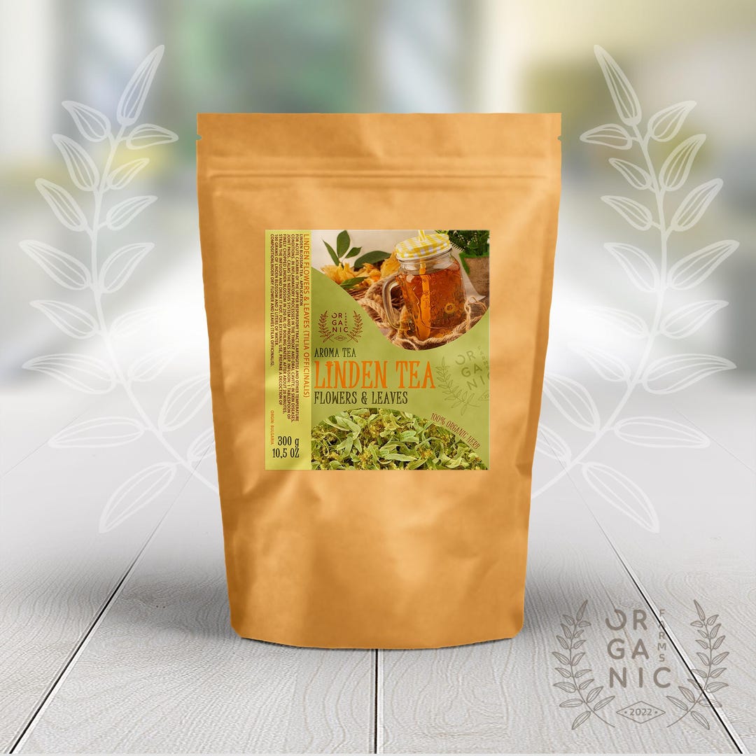 Organic Linden Tea - Tilia Officinalis, Fresh Harvest 2024, Leaves and ...