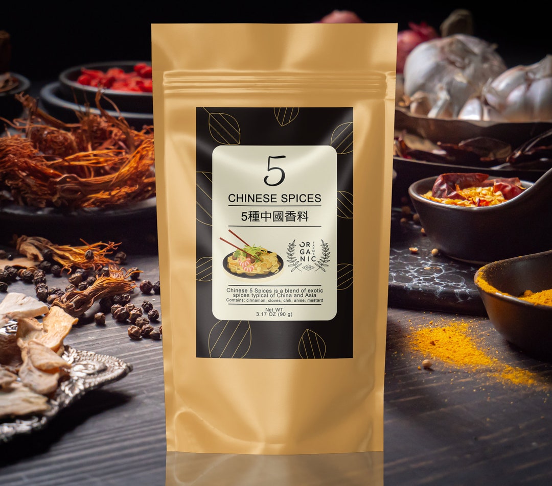 5 Chinese Spices, Organic Spice Mix, Chinese Cuisine Seasoning ...