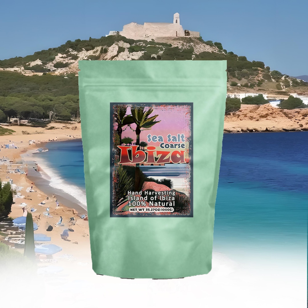 100% Organic Spanish Sea Salt From Ibiza, Coarse Sea Salt, Hand ...