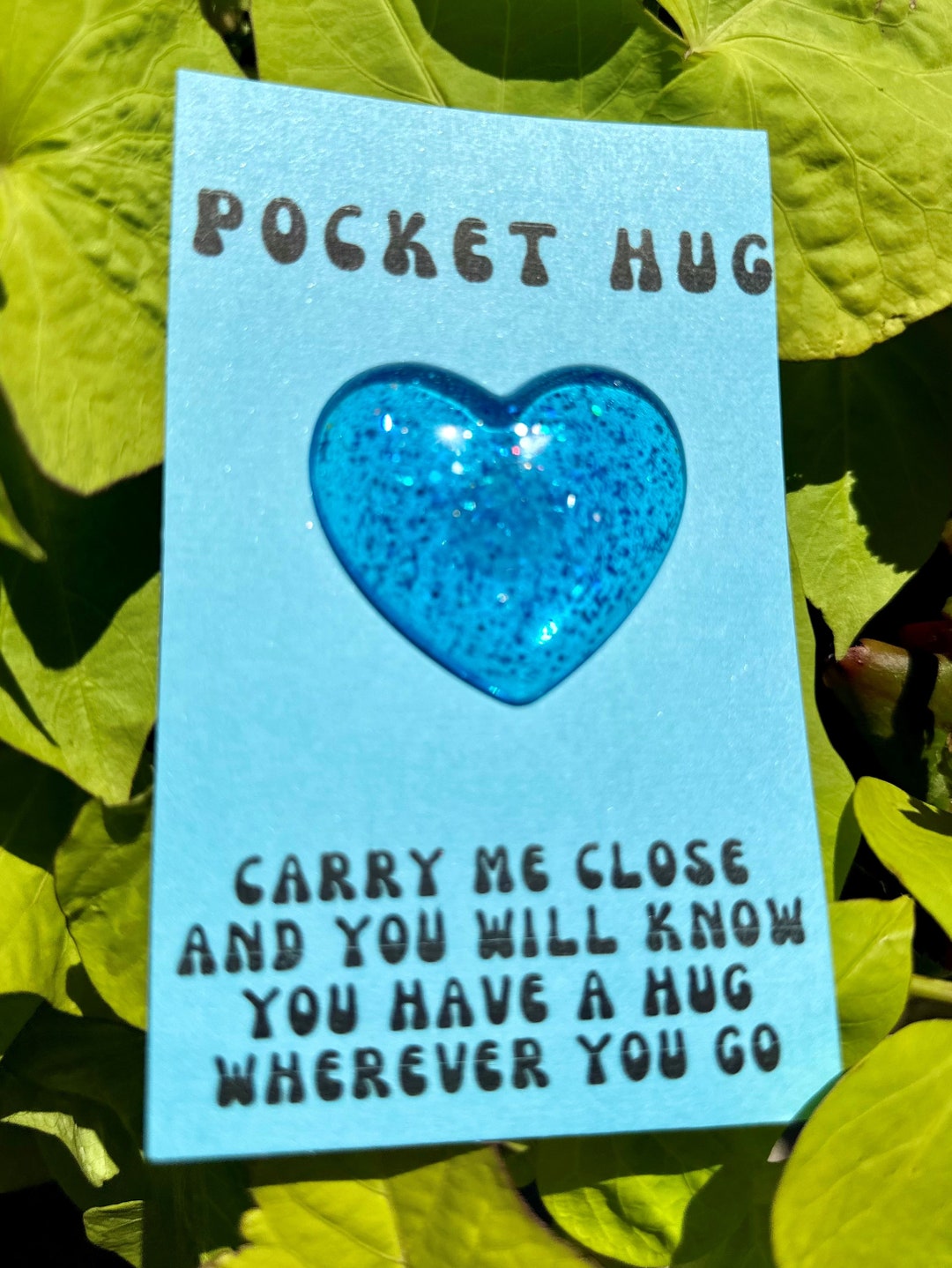 Pocket Hug Heart , Thinking of You Gift, Send A Hug, Send Love , Long ...