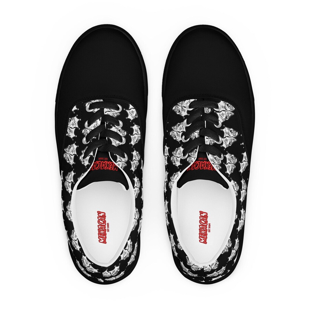 Men’s Lace-up Canvas Shoes Mi Vida Loca - Etsy