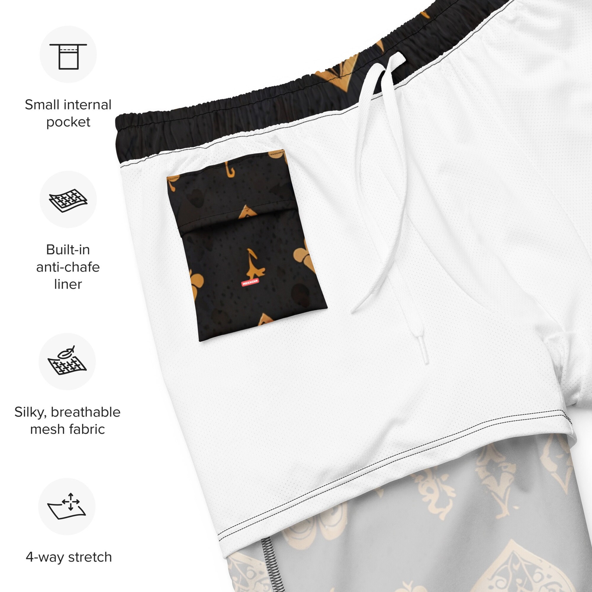 Ace of Spades All-over Print Recycled Swim Trunks - Etsy
