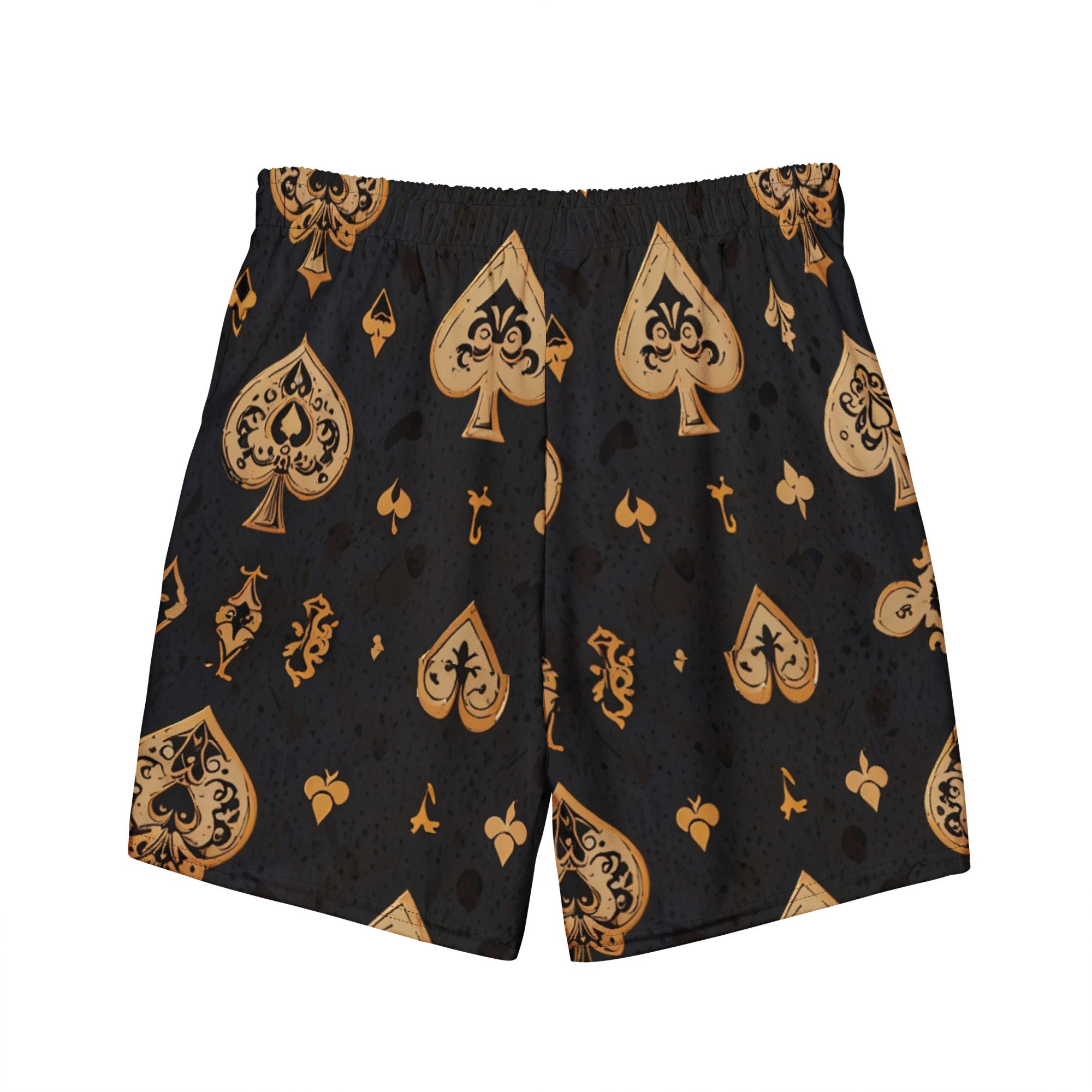 Ace of Spades All-over Print Recycled Swim Trunks - Etsy