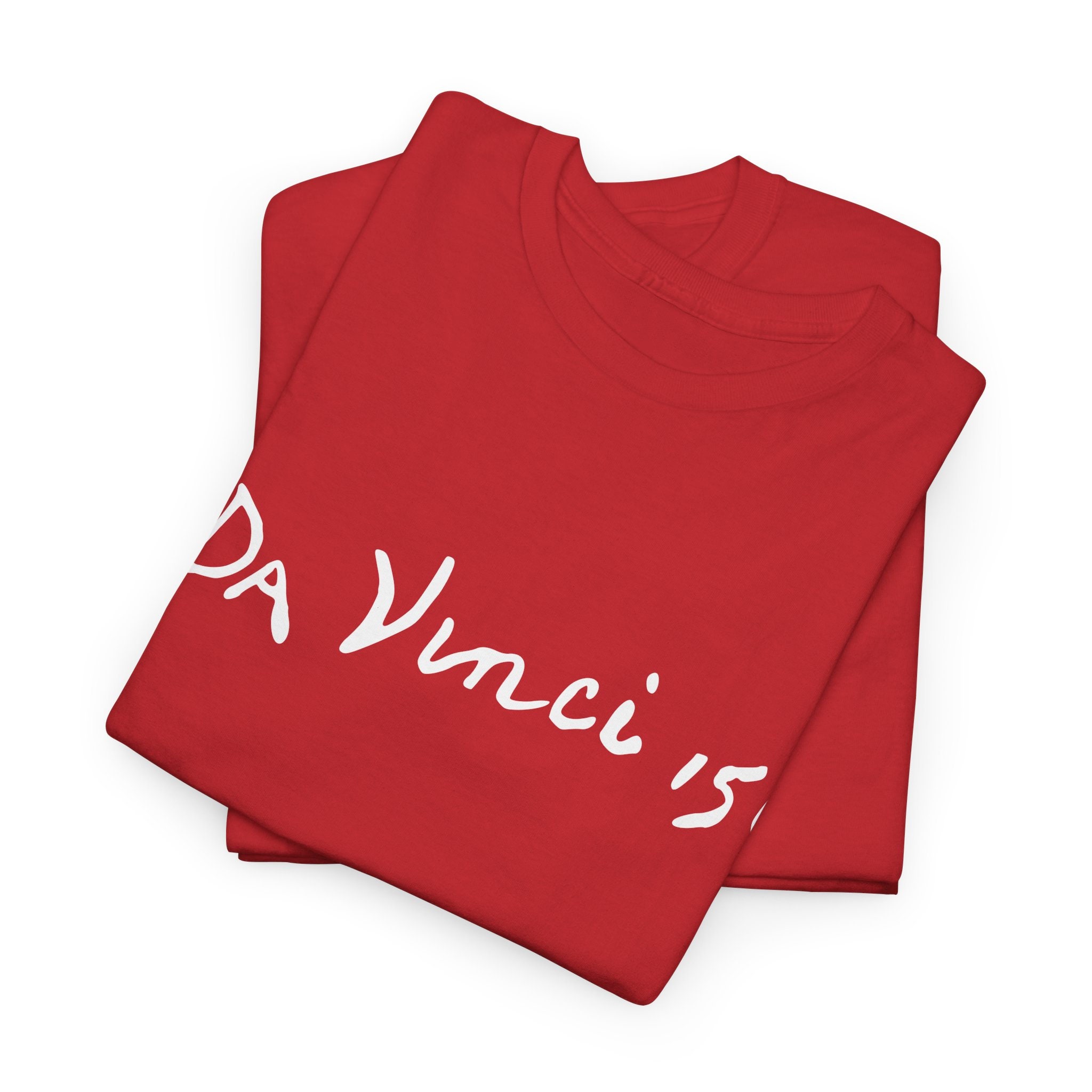 Leonardo Da Vinci Signature T-shirt, Vintage Print High Quality Cotton ...